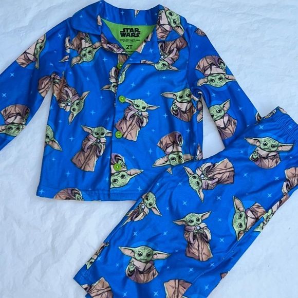 Star Wars | Pajamas | Star Wars Baby Yoda Toddler Blue Two Piece Pajama ...
